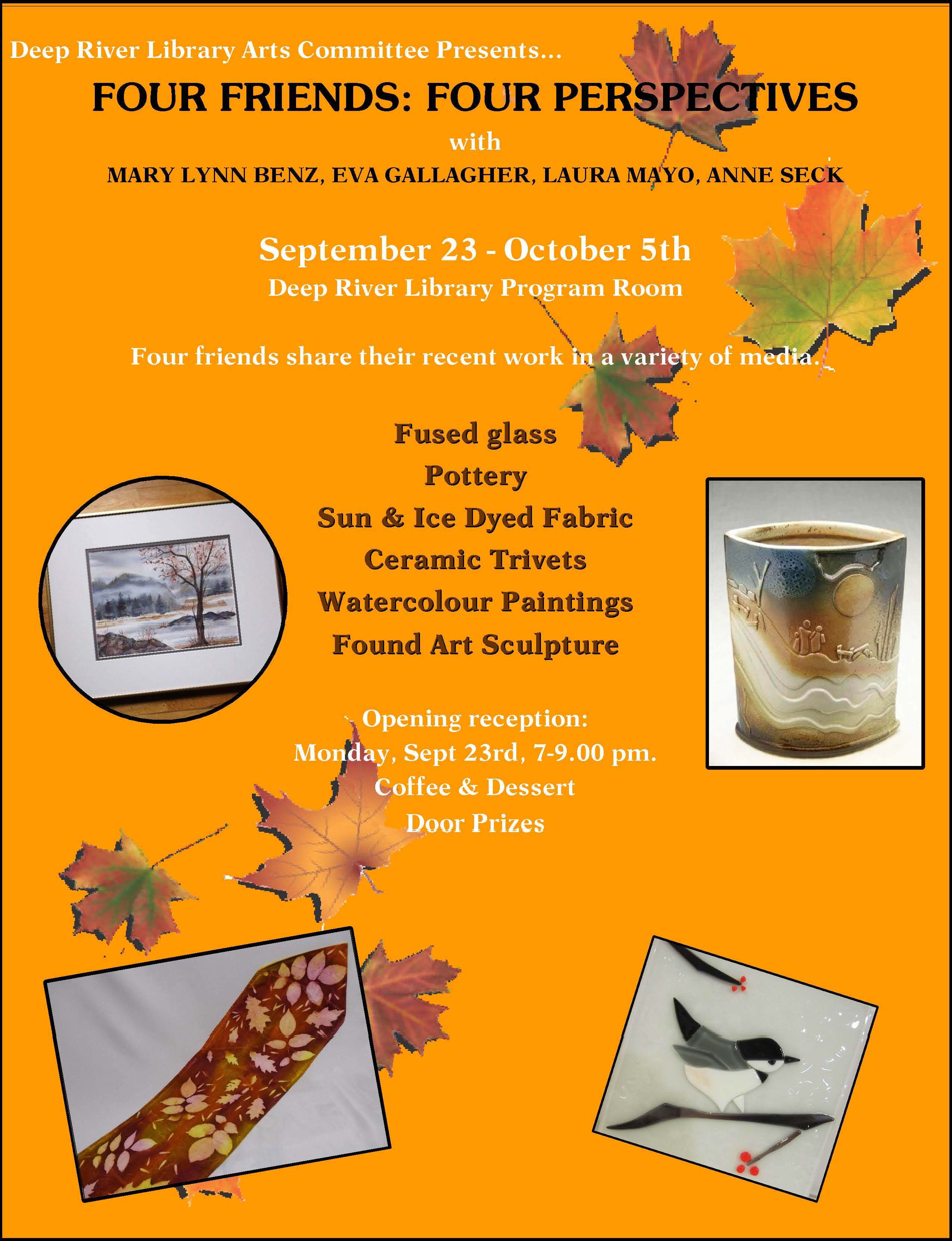 “Four Friends: Four Perspectives” | Deep River Library Arts Committee