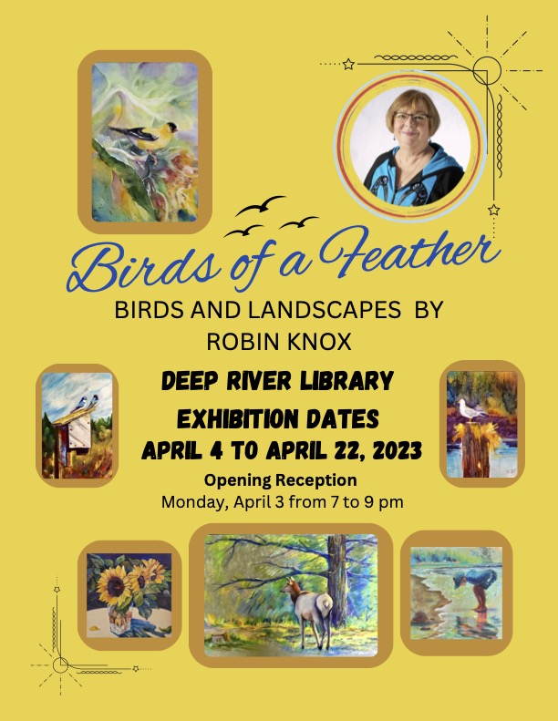 Robin Knox flyer for website | Deep River Library Arts Committee